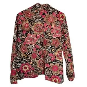 Alfred Dunner | Jackets & Coats | Alfred Dunner 6 Pink Floral Open ...